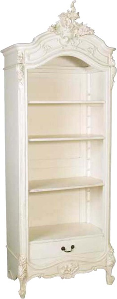 Chateau Open Bookcase with Drawer - French Furniture - Class Antique ...